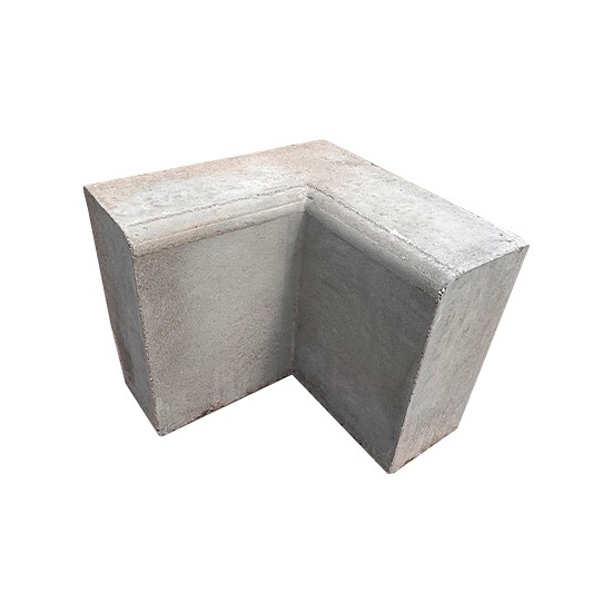 90° Internal Angle Kerb Bullnose 125 x 255mm | C&W Berry