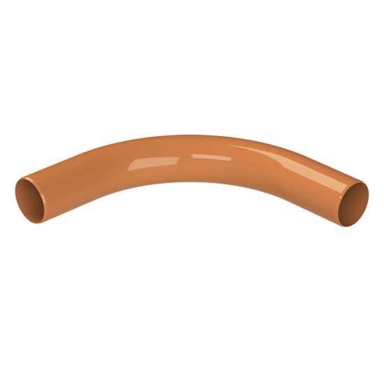 Polypipe UG471 110mm 87.5º Plain Long Radius Bend | C&W Berry
