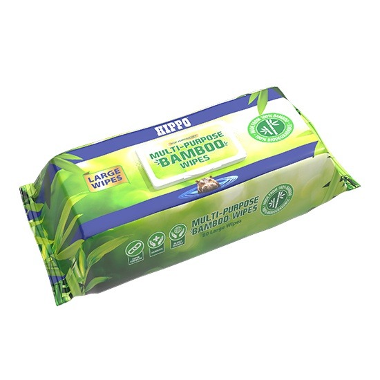 Hippo H18727 All Purpose 80 Pack Bamboo Wipes | C&W Berry