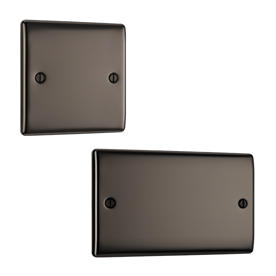 BG Electrical Black Nickel Blank Plate | C&W Berry