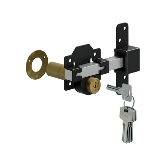 Birkdale Double Gate Lock Satin Stainless Steel | C&W Berry