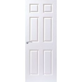 Premdor 6 Panel Moulded Internal Door Textured White | C&W Berry
