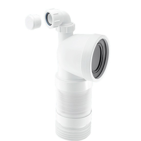 McAlpine Bent Flexi Pan Connector with Vent Boss WC-CON8FV