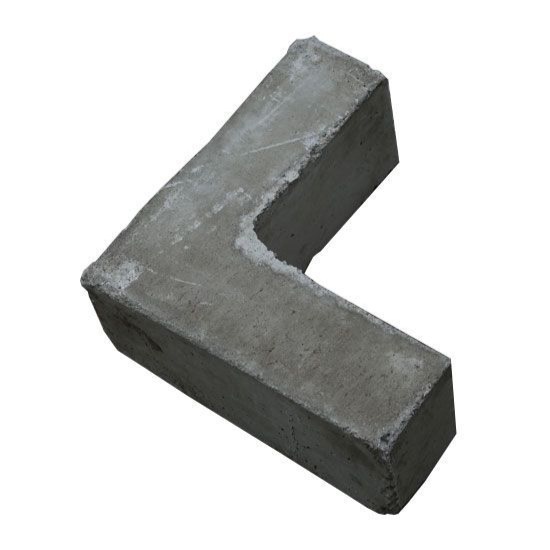 Concrete L Shaped Padstone - 330 x 330 x 215 x 100mm | C&W Berry