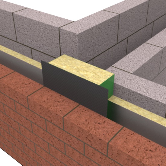 Party Wall DPC – 1200 x 260 x 105mm (350mm DPC) | C&W Berry