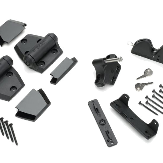 Trex Charcoal Black Gate Hardware Pack | C&W Berry